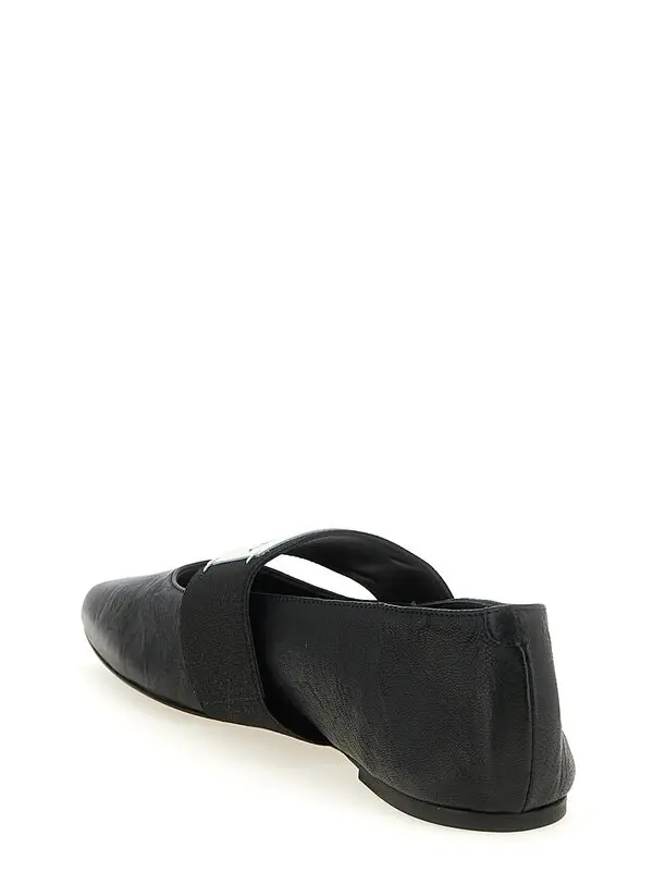 Givenchy Sliced Square Ballet Flats - Black