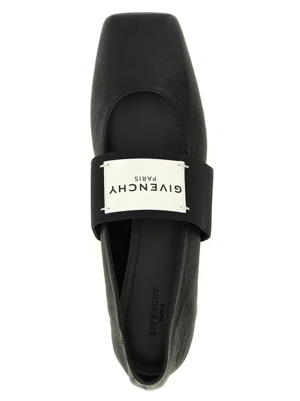 Givenchy Sliced Square Ballet Flats - Black
