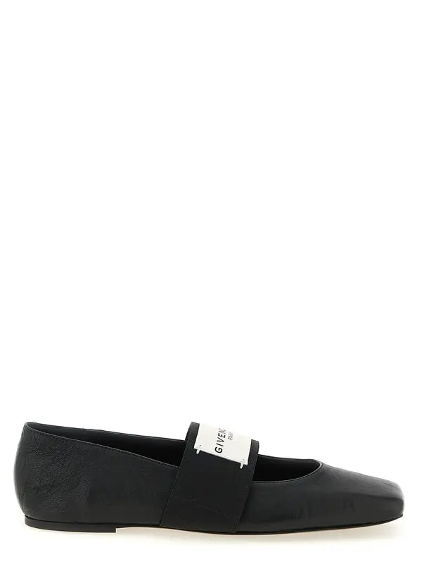 Givenchy Sliced Square Ballet Flats - Black