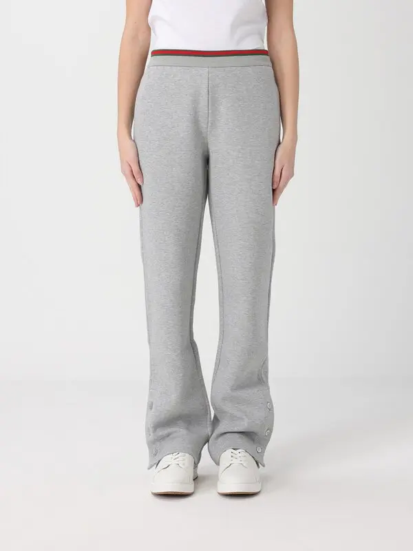Gucci Cotton Mix Pants - Gray