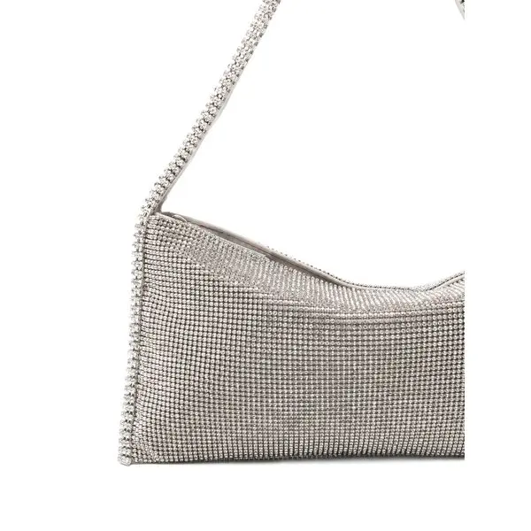 Benedetta Bruzziches Tone Crystal Embellished Shoulder Bag - Silver