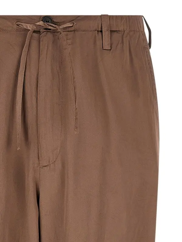 Dries Van Noten Penny Long Wide Leg Pants - Brown