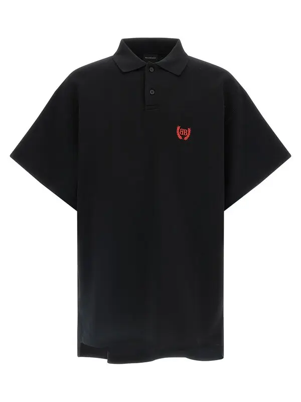 Balenciaga Laurel Classic' Polo Shirt - Black