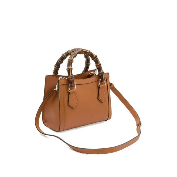 Gucci Bamboo Top Handle Tote Bag - Brown
