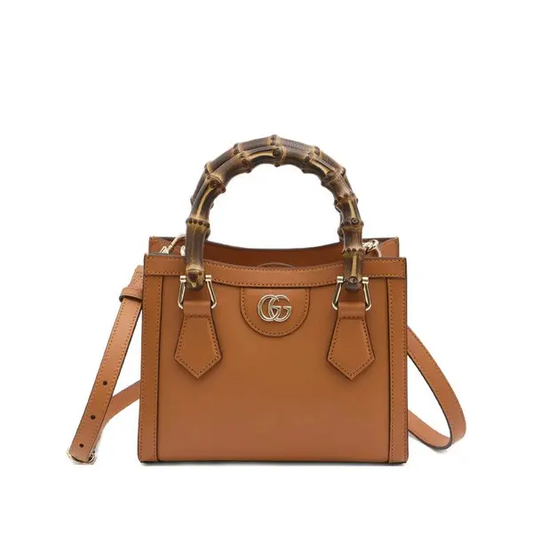 Gucci Bamboo Top Handle Tote Bag - Brown