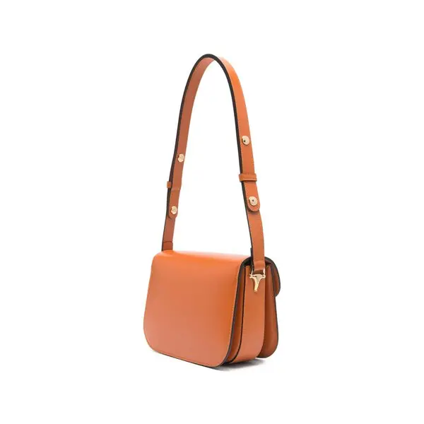 Gucci Shoulder Bag With Horsebit Detail - Orange