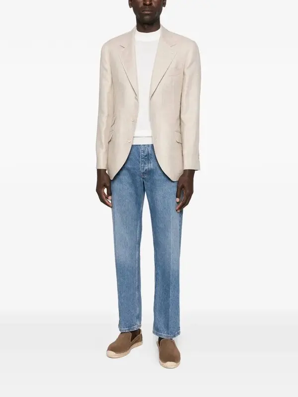 Brunello Cucinelli Mock Neck Cotton Sweater