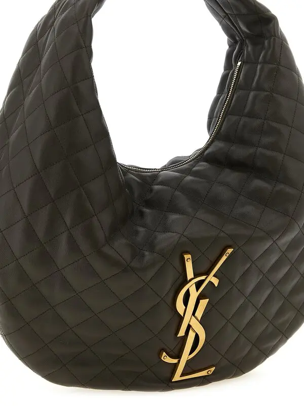 Saint Laurent Icare Hobo Shoulder Bag - Brown