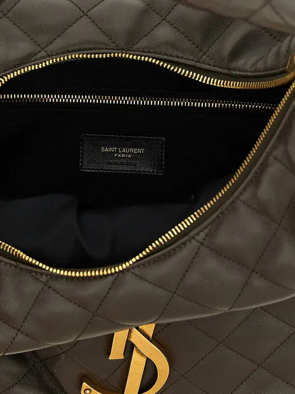 Saint Laurent Icare Hobo Shoulder Bag - Brown