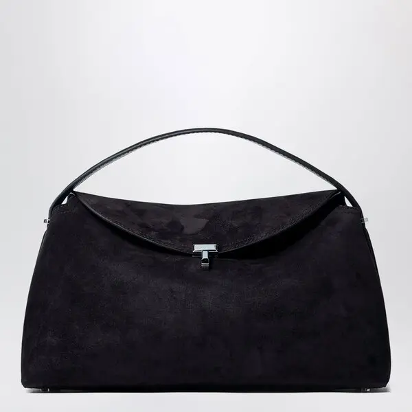 TOTEME T-lock Suede Handbag - Brown