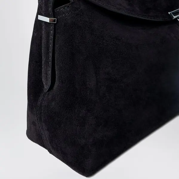 TOTEME T-lock Suede Handbag