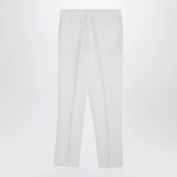 Brunello Cucinelli Linen Drawstring Trousers
