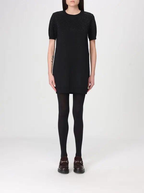 Gucci Wool Short Sleeve Dress - Black