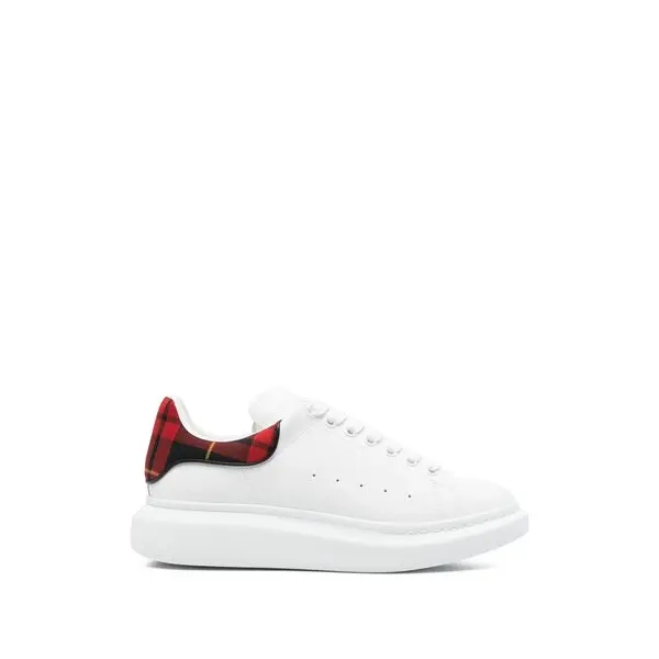 Alexander McQueen Low Top Sneakers With Perforated Detailing - White