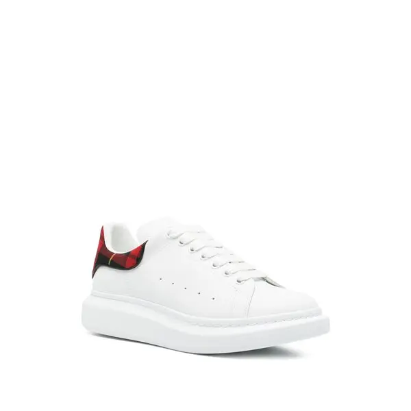 Alexander McQueen Low Top Sneakers With Perforated Detailing - White