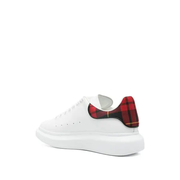 Alexander McQueen Low Top Sneakers With Perforated Detailing - White