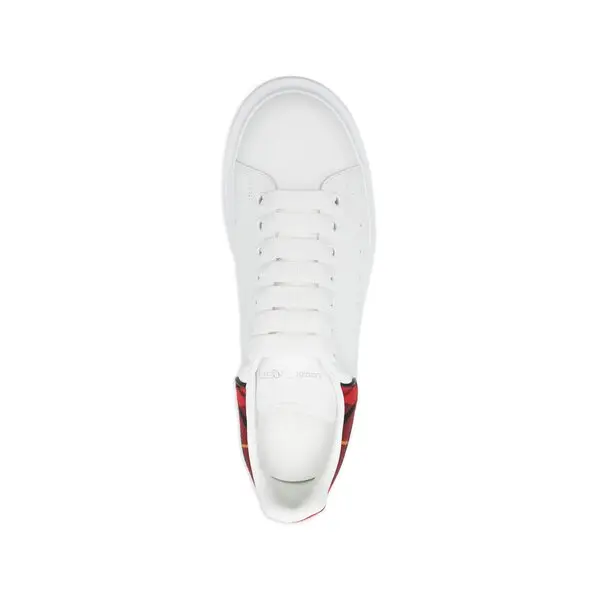Alexander McQueen Low Top Sneakers With Perforated Detailing - White