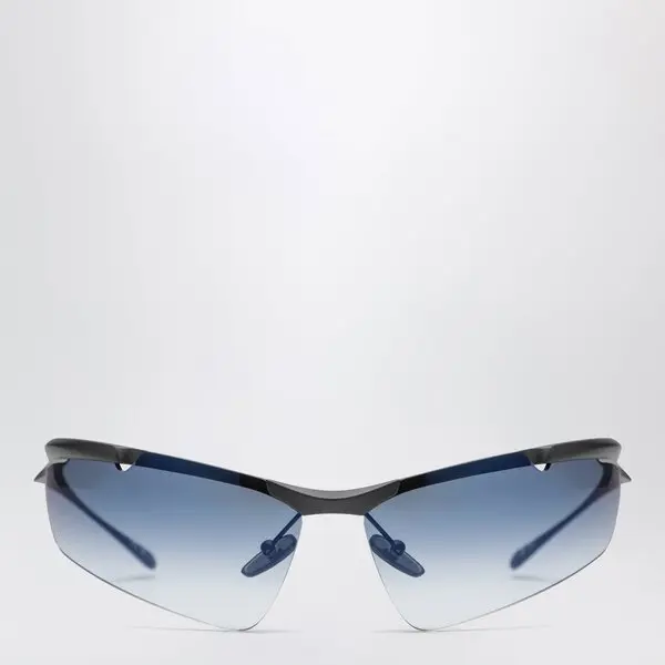 Balenciaga Cat Eye Sunglasses With Metal Frame - Blue