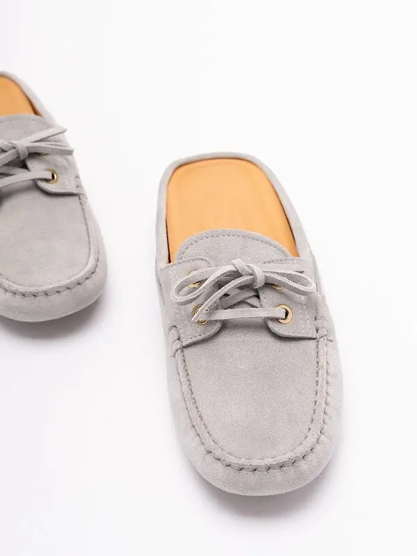 TOD'S Suede Glove Gommino Loafers - Multicolor