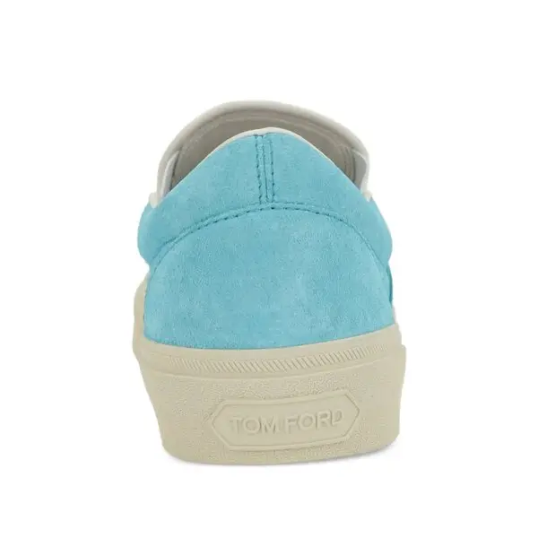 TOM FORD Suede Slip-on Sneakers - Blue