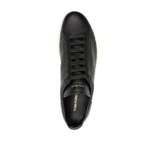 TOM FORD Low-top Sneakers With Perforated Detailing - Black
