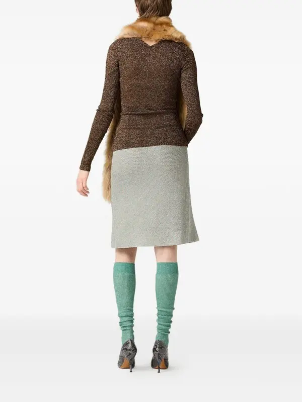 Miu Miu Lamé Skirt