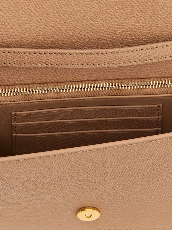 Valentino Garavani Vlogo Signature Grainy Leather Shoulder Bag