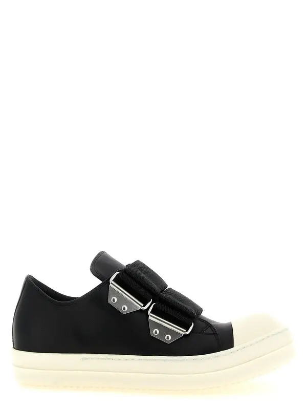 Rick Owens Strap Low Sneakers - Black