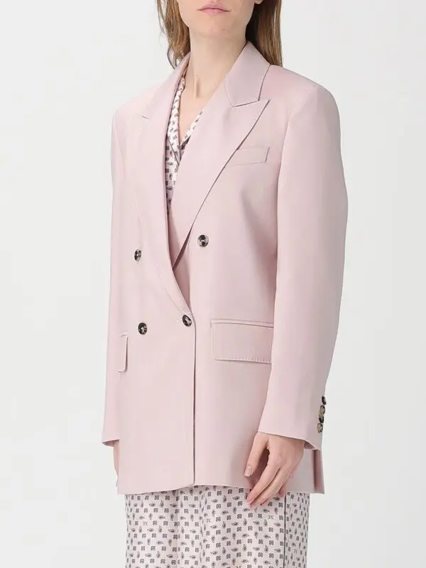 Max Mara Double Breasted Blazer - Pink