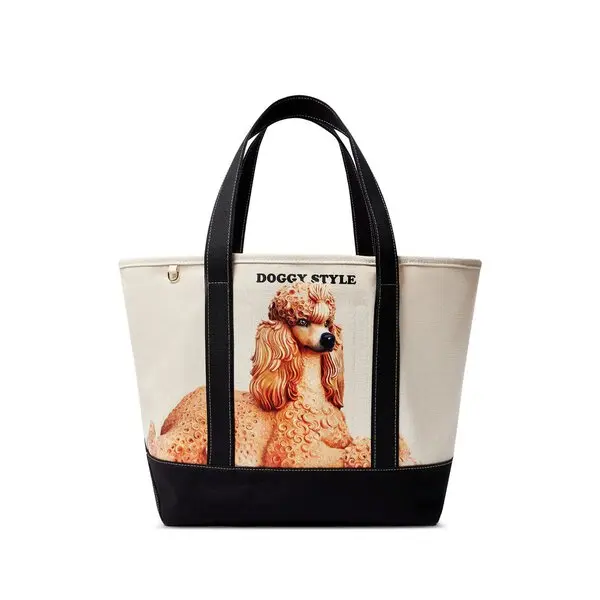 Stella McCartney Dog Print Tote Bag - Cream