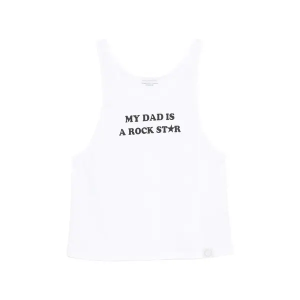 Stella McCartney Graphic Print Racer-back Tank Top - White