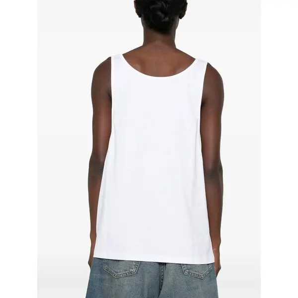 Stella McCartney Graphic Print Racer-back Tank Top - White