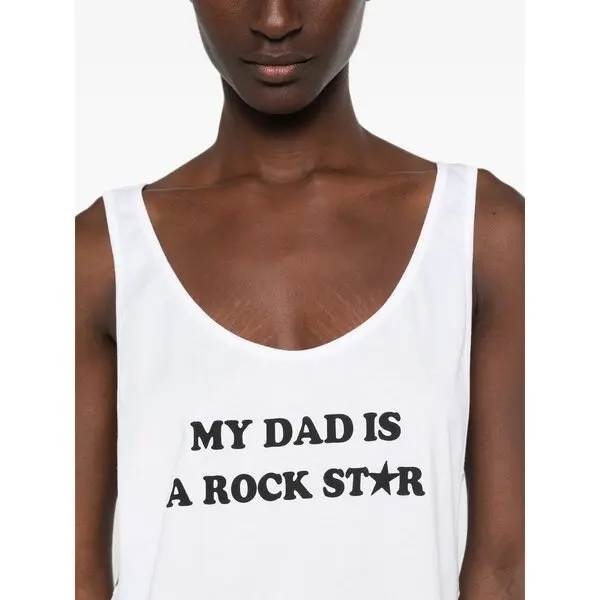 Stella McCartney Graphic Print Racer-back Tank Top - White