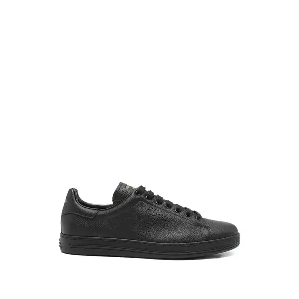TOM FORD Low-top Sneakers With Perforated Detailing - Black