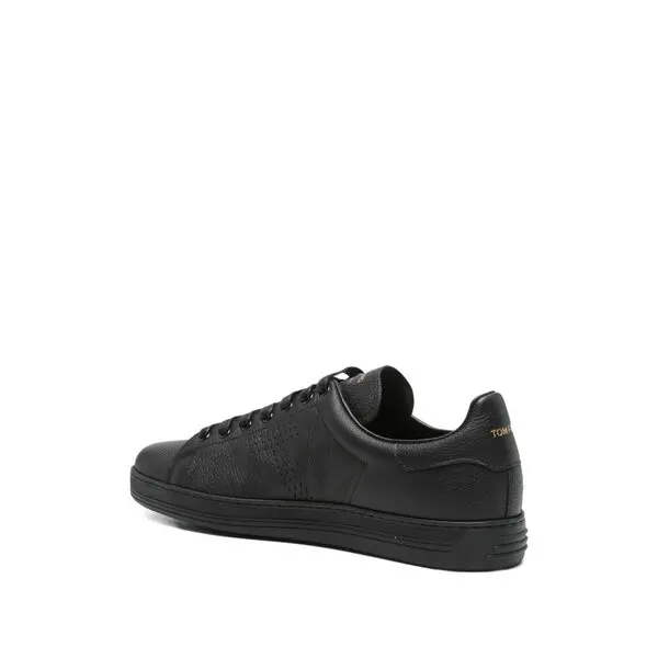TOM FORD Low-top Sneakers With Perforated Detailing - Black