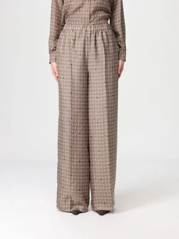 Max Mara Printed Wide Leg Trousers