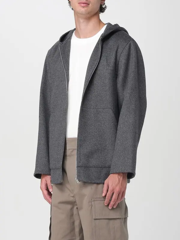 Bottega Veneta Zip-up Hooded Jacket - Gray