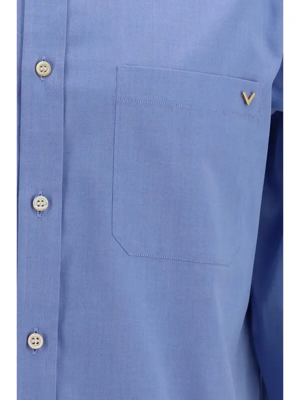 Valentino Garavani Lightweight Cotton Shirt With Vgold