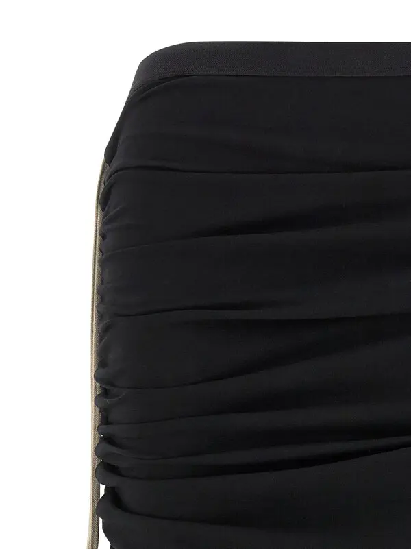 Rick Owens Edfu Knee Cotton Jersey Midi Skirt