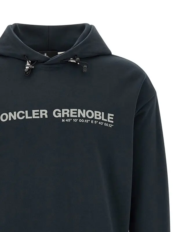 Moncler Logo Print Oversized Hoodie