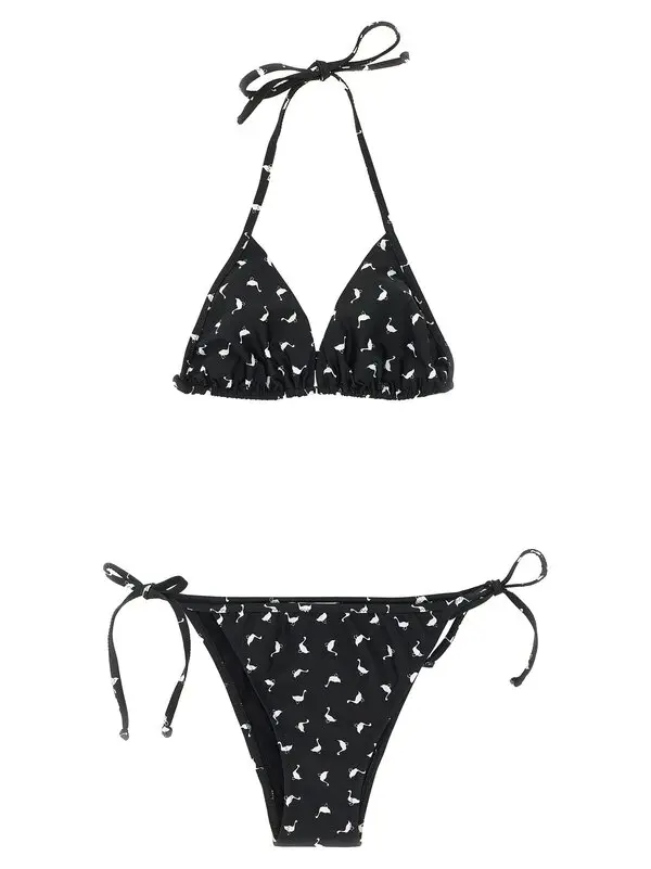 Moschino Goose Print Lycra Bikini - Multicolor