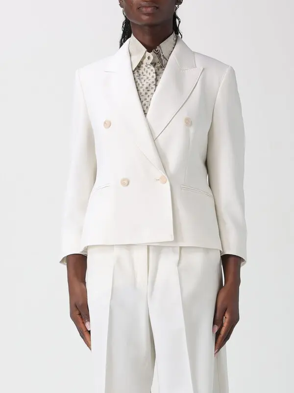 Max Mara Double-breasted Jacket - White