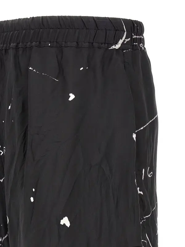 Rick Owens Bermuda Shorts With Digital Print - Multicolor
