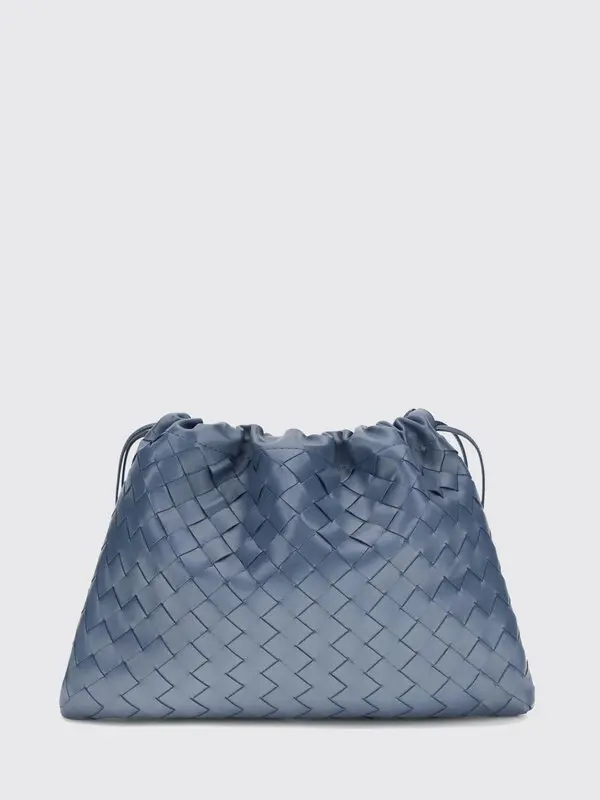 Bottega Veneta Woven Leather Shoulder Bag - Blue
