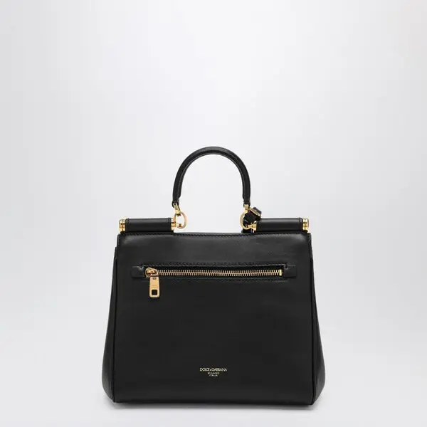 Dolce & Gabbana My Sicily Shoulder Bag In Leather - Black