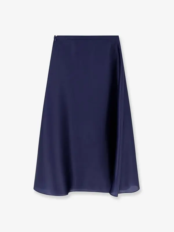 Alberta Ferretti Silk Flared Skirt - Multicolor