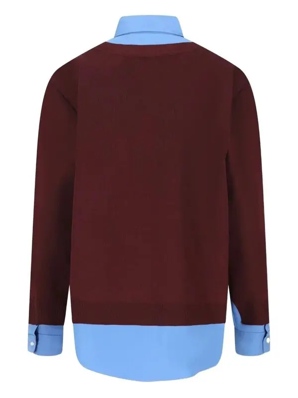 Miu Miu Wool Cardigan With Cotton Details