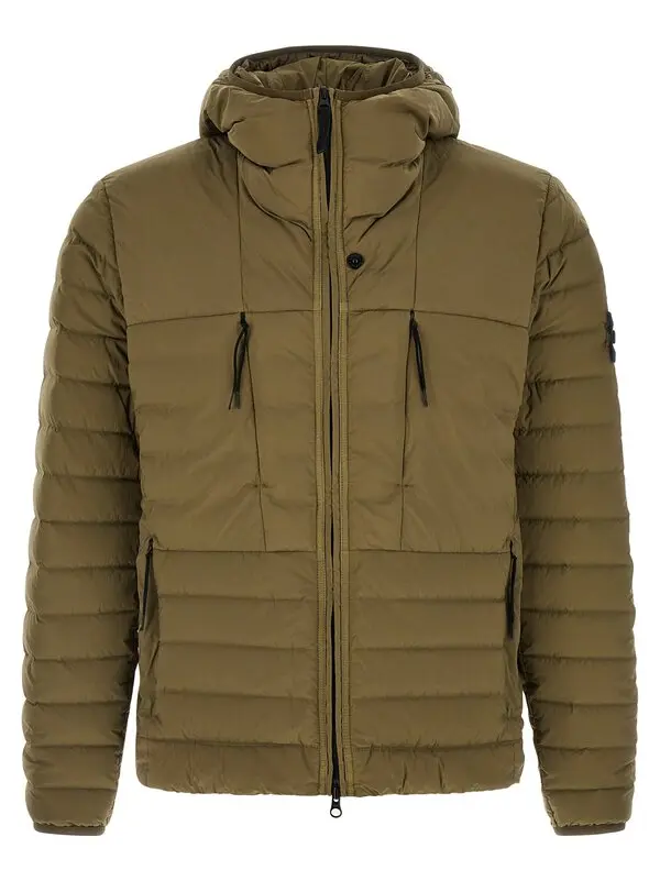 Stone Island 4100106 Down Jacket With Hood - Green