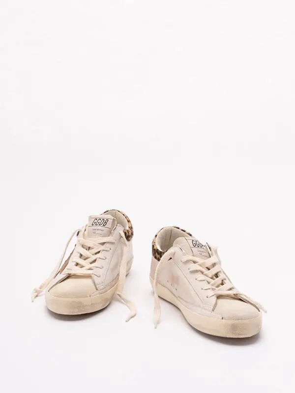 GOLDEN GOOSE Super-star Sneakers With Leopard Print Detail - Multicolor