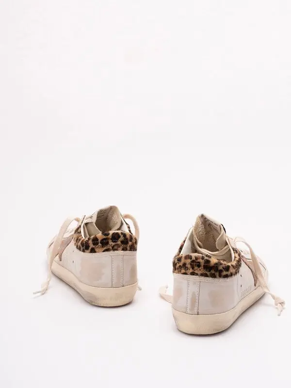 GOLDEN GOOSE Super-star Sneakers With Leopard Print Detail - Multicolor